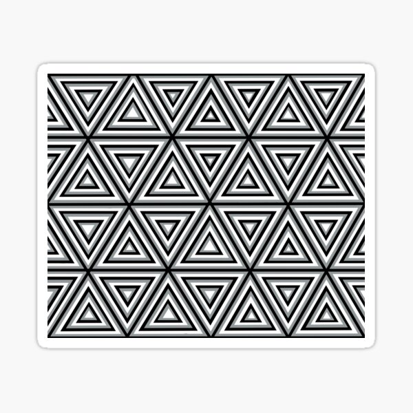 "Black and White Triangles" Sticker for Sale by bae-designs | Redbubble