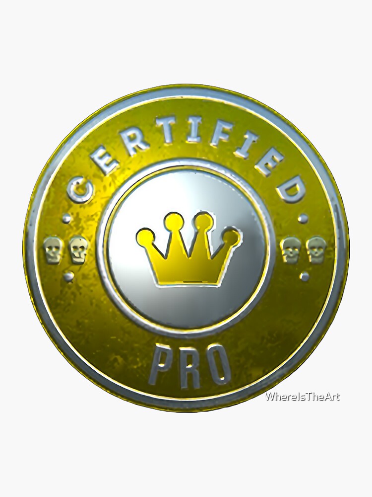 "Certified Pro Counter Strike Sticker" Sticker for Sale by ...