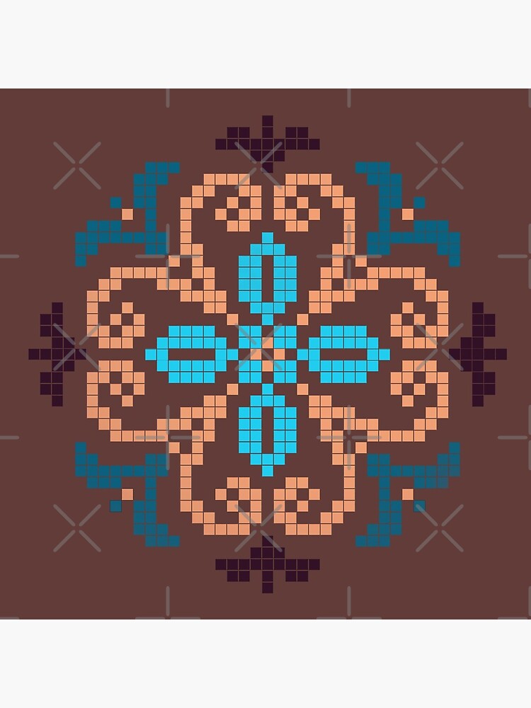 "Palestinian kufiya Traditional Embroidery Patterns Tatreez Art #4" Art ...