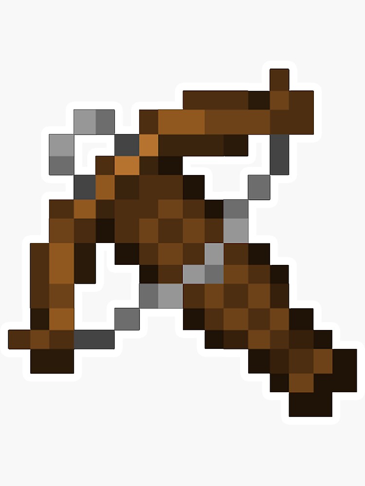 "Minecraft Crossbow" Sticker for Sale by HaveSomeMemes | Redbubble