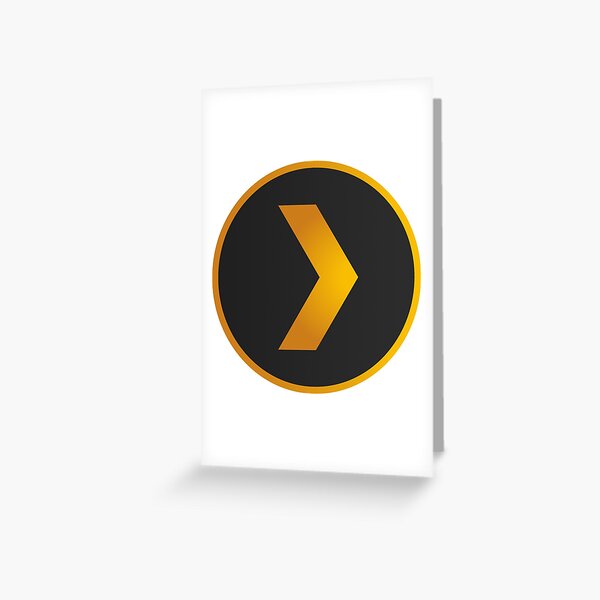 "Plex Media Server-Logo" Grußkarte von Serendipitous71 | Redbubble