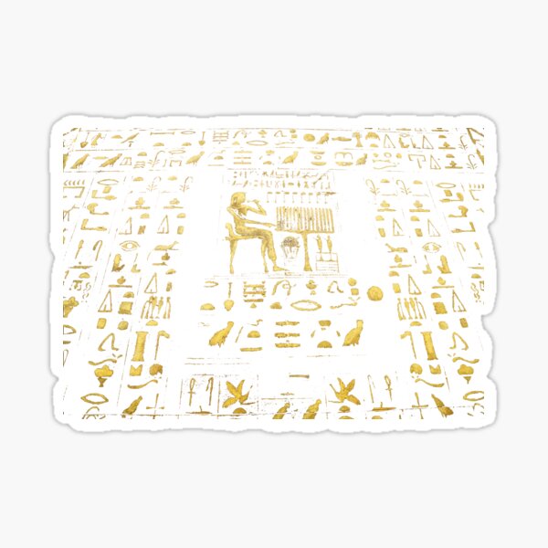 "hieroglyphic art " Sticker for Sale by KR99 | Redbubble
