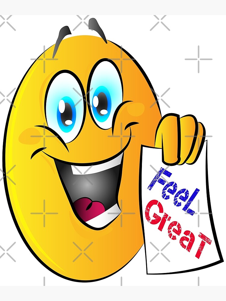 Lámina fotográfica «Me siento genial - Emoji positivo - Smiley» de ...