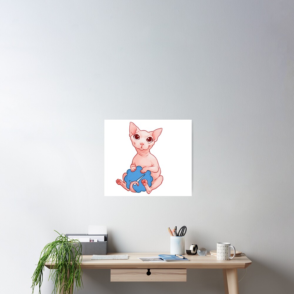 "bingus cat" Poster by zanbo | Redbubble