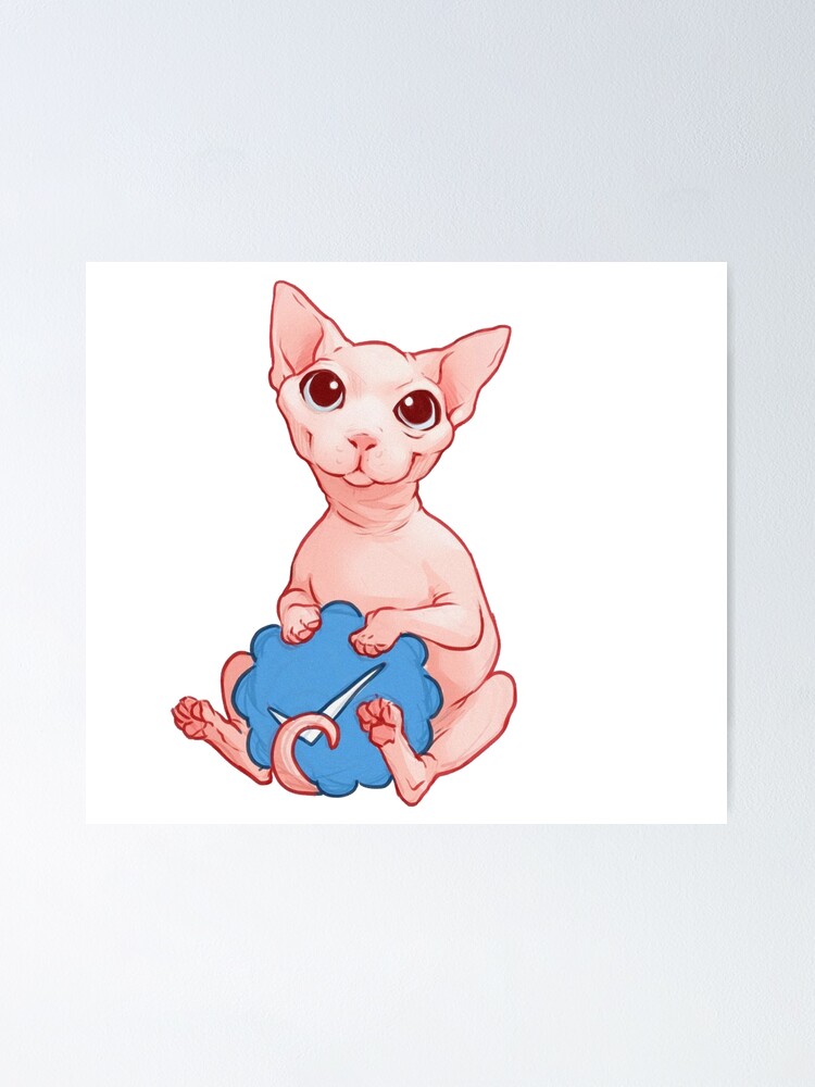 "bingus cat" Poster by zanbo | Redbubble
