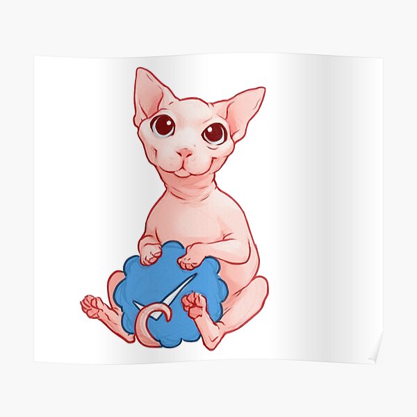 "bingus cat" Poster by zanbo | Redbubble