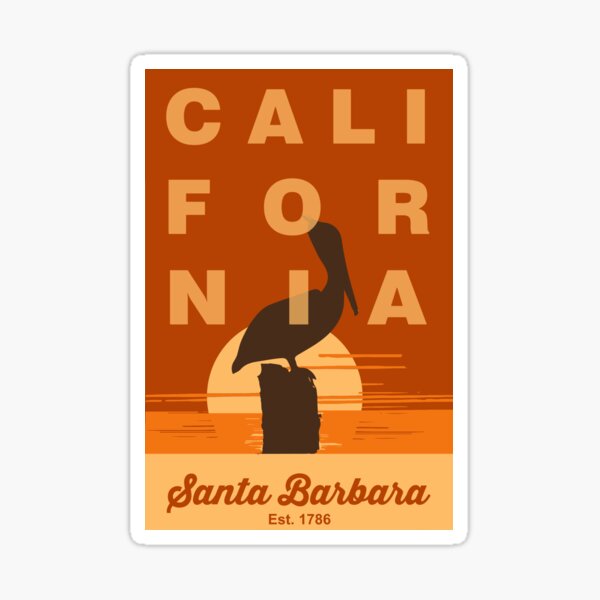 Santa Barbara County Stickers | Redbubble