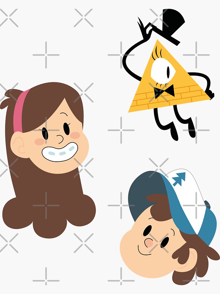 "Gravity Falls" Sticker for Sale by Wi-Fu | Redbubble