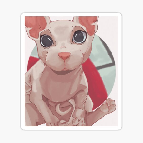 "bingus cat" Sticker for Sale by zanbo | Redbubble