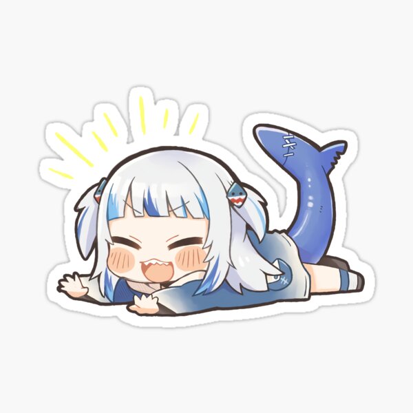 "Gawr Gura Chibi Hololive" Sticker for Sale by Gawrgura | Redbubble