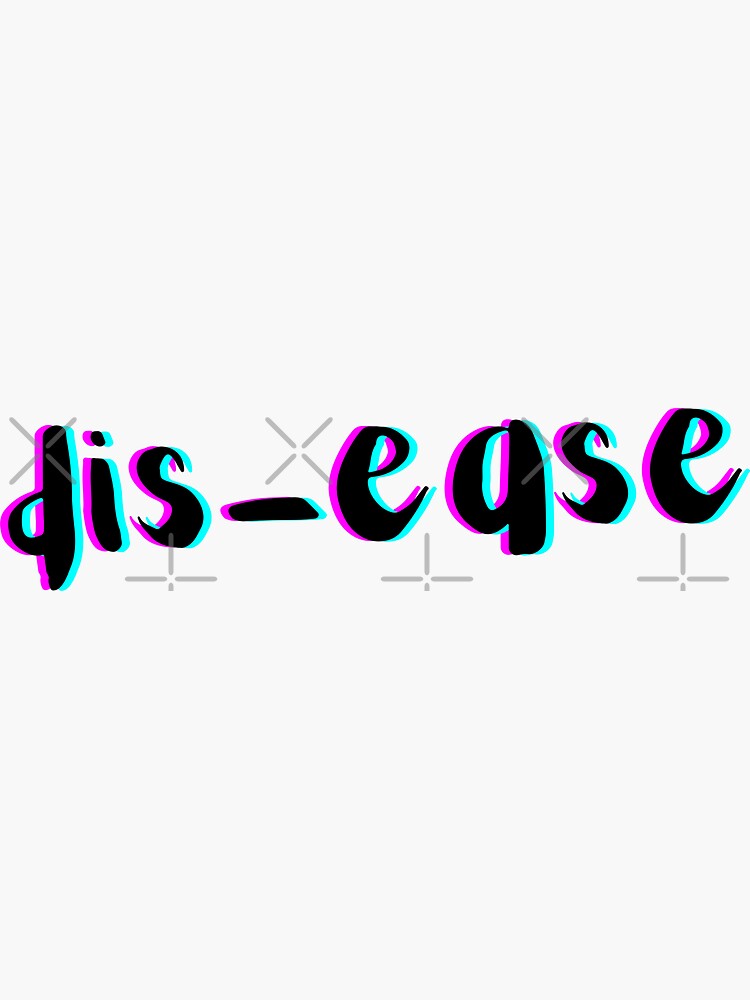 "bts dis-ease" Sticker for Sale by euphoria-rose | Redbubble