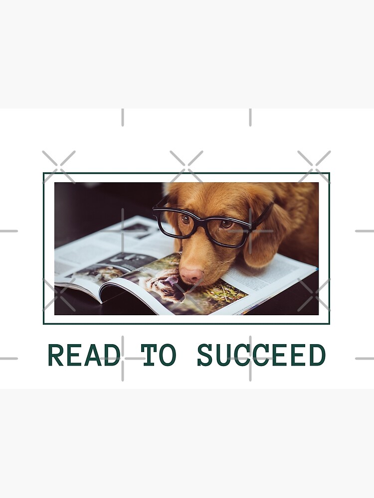 Póster «perro con anteojos, golden retriever leyendo una revista ...