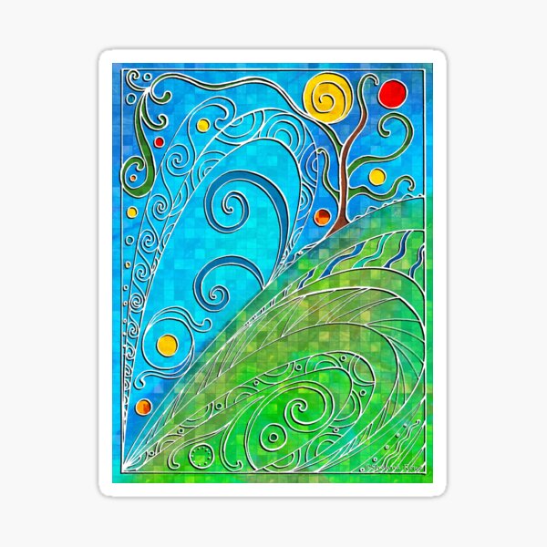 "Summer Solstice" Sticker by dahlymama | Redbubble