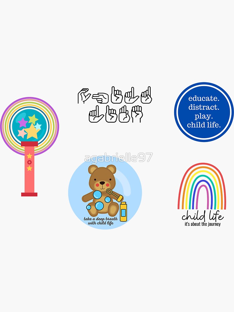 "child life mini sticker pack 1" Sticker for Sale by agabrielle97 ...