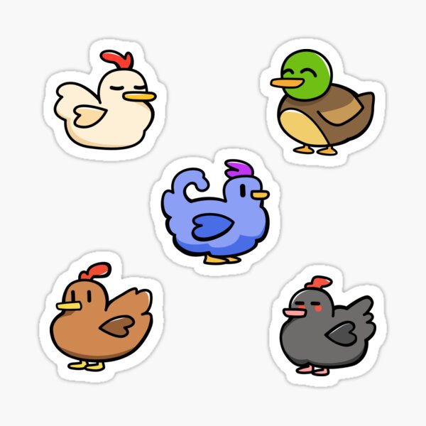 Pegatina «Pollos» de Stickerat | Redbubble