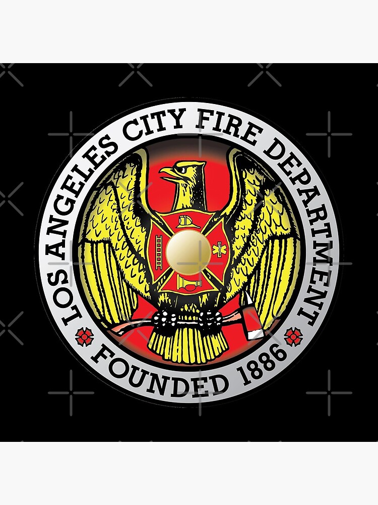 "LOS ANGELES FIRE DEPARTMENT SEAL LAFD" Poster for Sale by enigmaticone ...