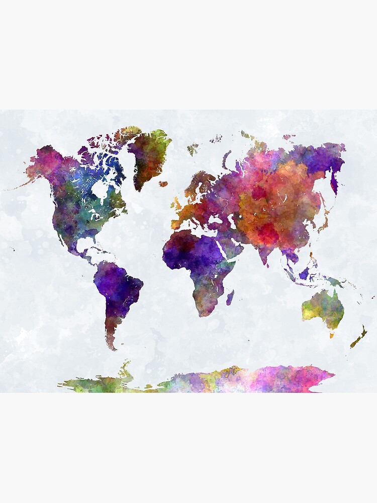 A map of the world Premium Matte Vertical Poster sold by Ellen Williams ...