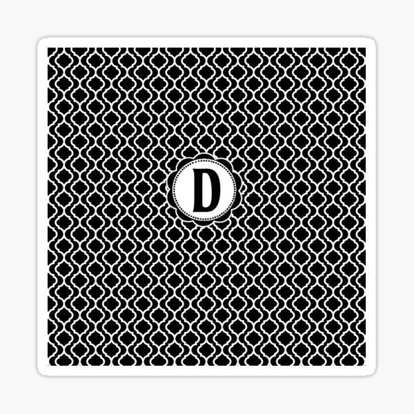 "D Bootle" Sticker for Sale by MonogramMonkey | Redbubble