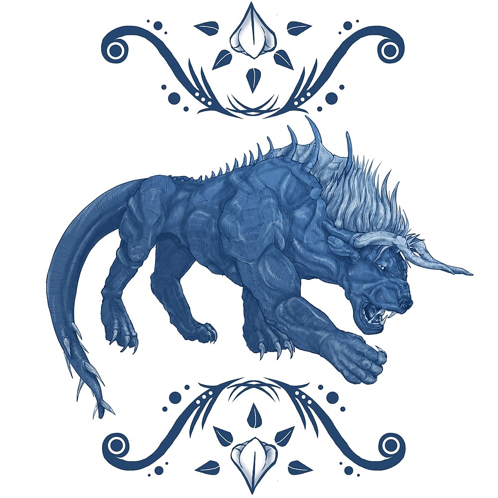 "Behemoth Final Fantasy" by Chichihua | Redbubble