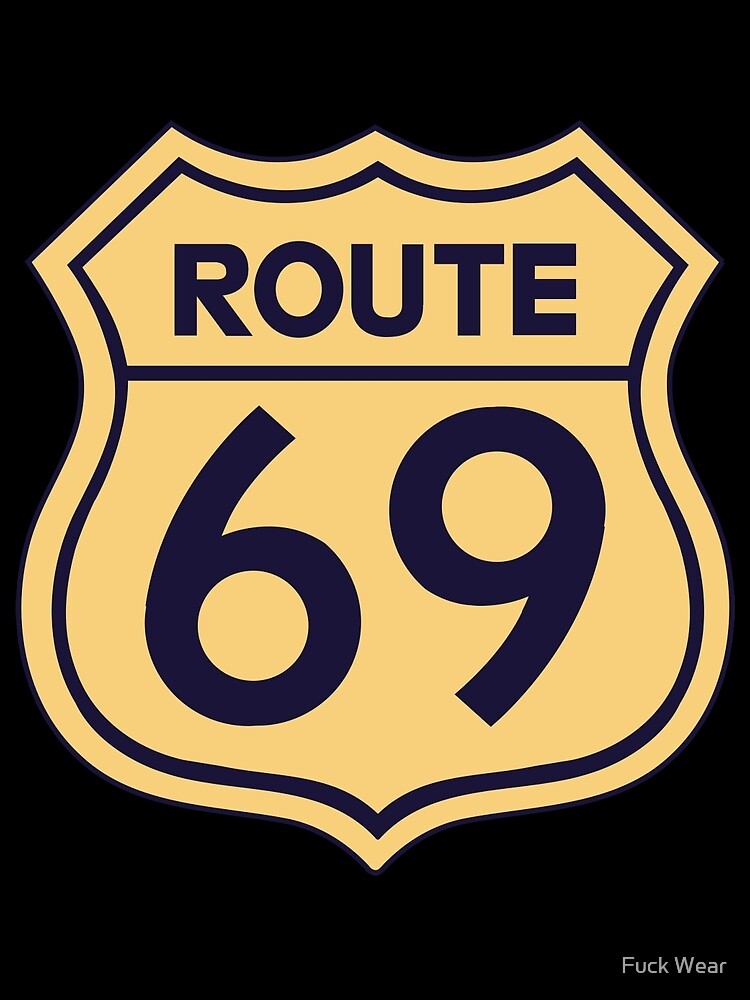 "Route 69" Drawstring Bag for Sale by ManuPOP | Redbubble