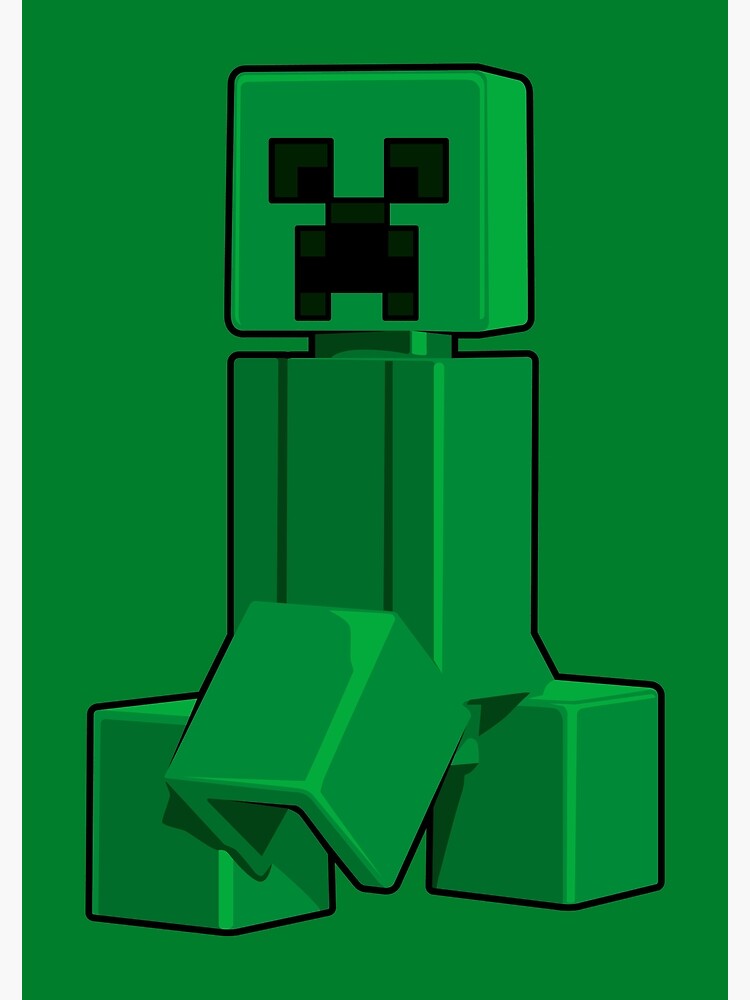 "Hissing Block Enemy figure" Poster by Highonbricks | Redbubble