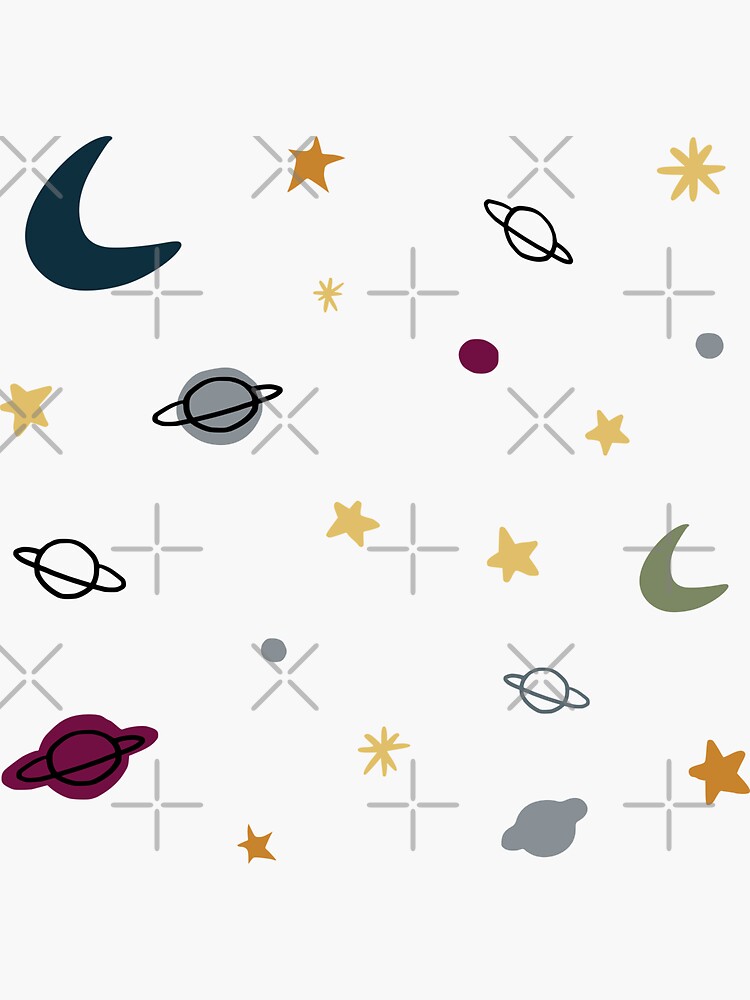 "Sticker Pack - Night Sky - multicoloured" Sticker for Sale by ...