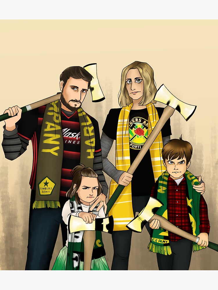 "Timbers Family Com" Sticker for Sale by stoopidcrow | Redbubble