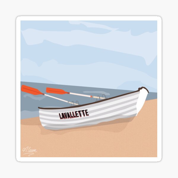 "Lavallette Beach Patrol Boat" Sticker for Sale by niccreate | Redbubble