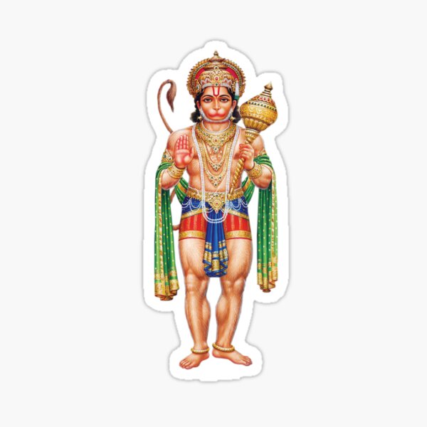 "Lord Hanuman" Sticker by Onodera | Redbubble
