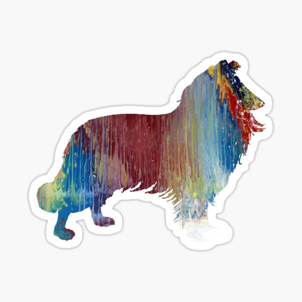 "Collie " Sticker for Sale by MordaxFurritus | Redbubble