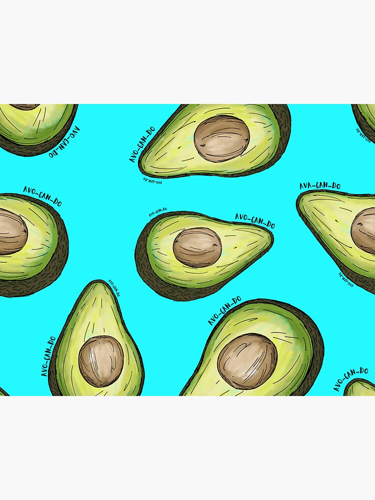 "AVOCADO ART - AVO-CAN-DO - AVOCADO MOTIVATION" Sticker by ...