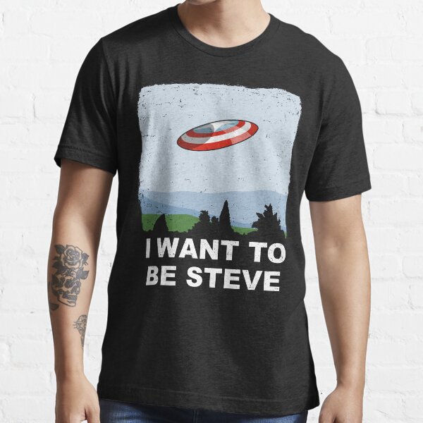 "I Want To Be Steve" T-shirt for Sale by Adho1982 | Redbubble | stars ...