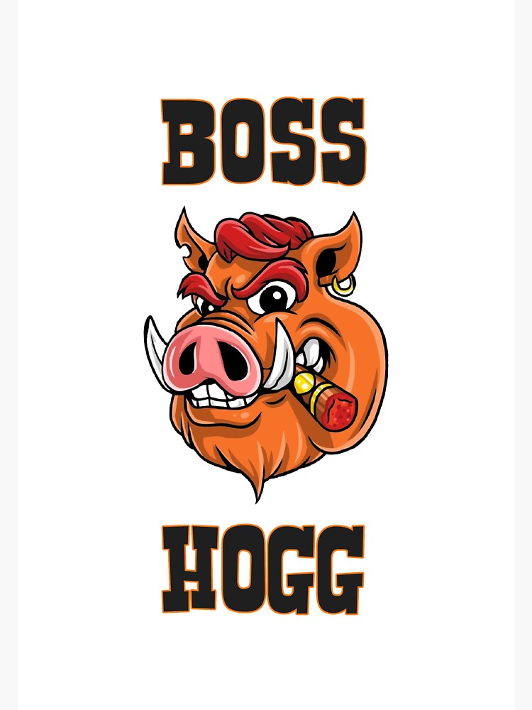 "Boss Hogg" Sticker for Sale by Level12 | Redbubble
