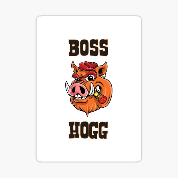 "Boss Hogg" Sticker for Sale by Level12 | Redbubble