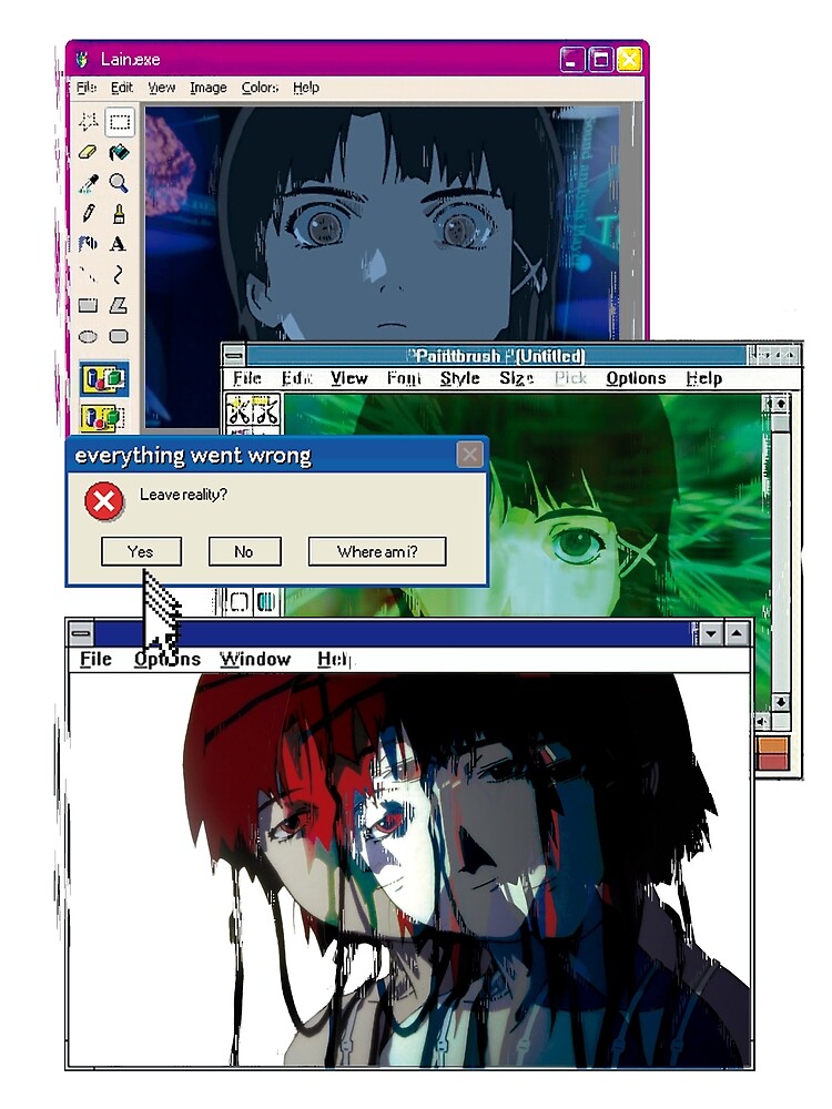 "Lain windows edit" Poster by ARML | Redbubble