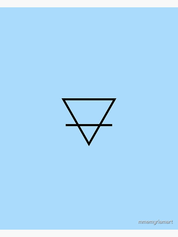 "Earth symbol pale blue sky med. astology sign black triangle Alchemy ...