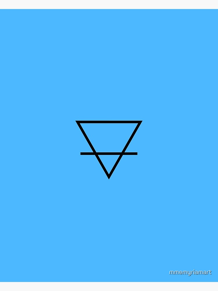 "Earth symbol pale blue sky darker astology sign black triangle Alchemy ...