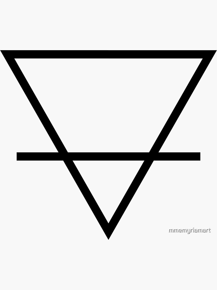 "Earth symbol pale blue sky darker astology sign black triangle Alchemy ...
