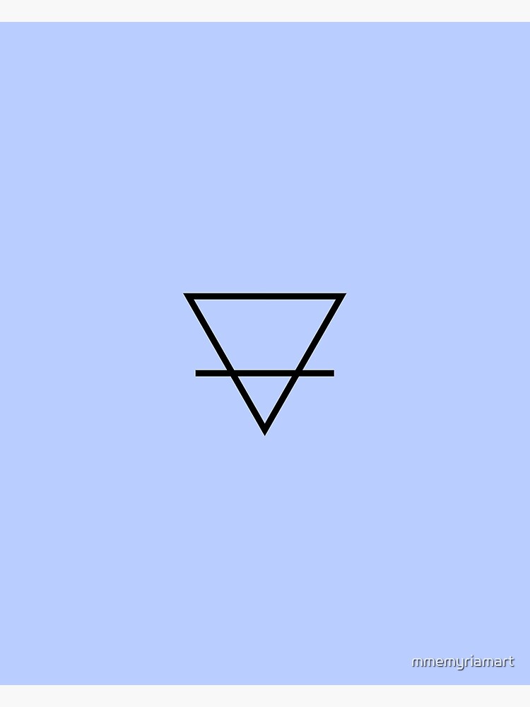 "Earth symbol lilac pale blue med. astology sign black triangle Alchemy ...