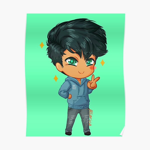 "Percy Jackson Chibi" Poster for Sale by allarica | Redbubble