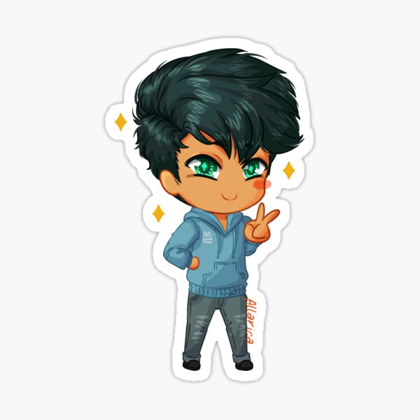"Percy Jackson Chibi" Sticker for Sale by allarica | Redbubble