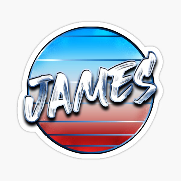 "James, Jameson, James version 1, " Sticker for Sale by preyjectile ...