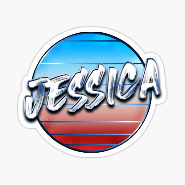 "Jessica, Jess, Jessica version 1, " Sticker for Sale by preyjectile ...