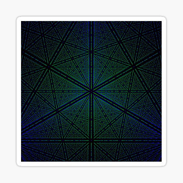 "Lattice" Sticker by complex-geom | Redbubble