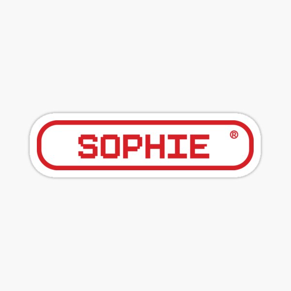 "Sophie (Custom Gamer Merch)" Sticker for Sale by CustomNameBrand ...