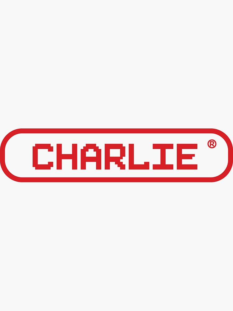 "Charlie (Custom Gamer Merch)" Sticker by CustomNameBrand | Redbubble