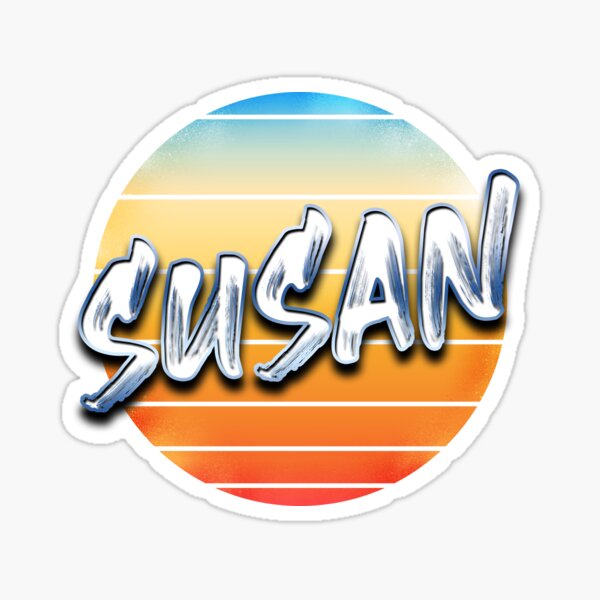 "Susan version 2, " Sticker by preyjectile | Redbubble