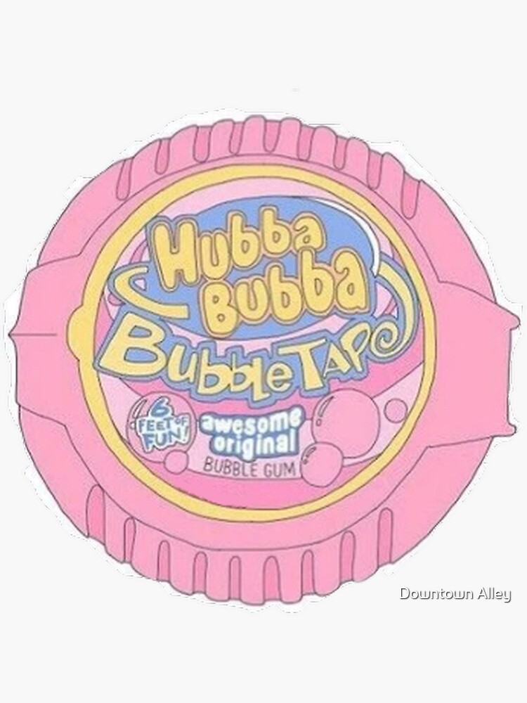 "Hubba Bubba Sticker" Sticker for Sale by downtownalley | Redbubble