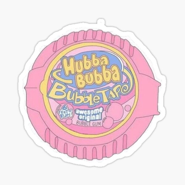 "Hubba Bubba Sticker" Sticker for Sale by downtownalley | Redbubble