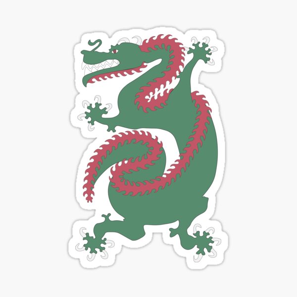 "Tichu Dragon Minimal" Sticker for Sale by YaYaka | Redbubble